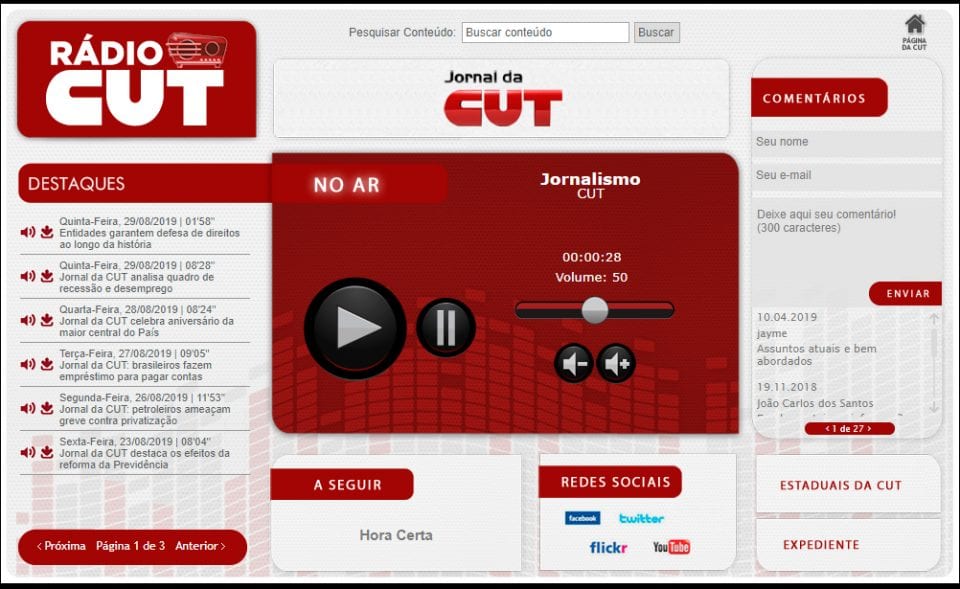 Conheça a rádio CUT - Sindipetro